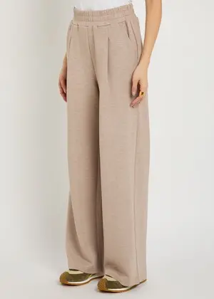 Varley Wide-leg Stretch-jersey Sweatpants