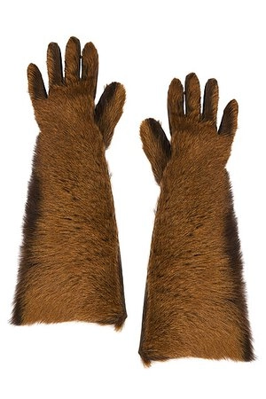 Magda Butrym Leather And Fur Gloves