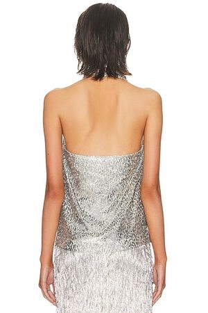 Stella McCartney Fil Coupe Alterneck Top