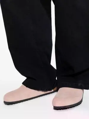 BIRKENSTOCK Boston Bs Suede Mules - Pink