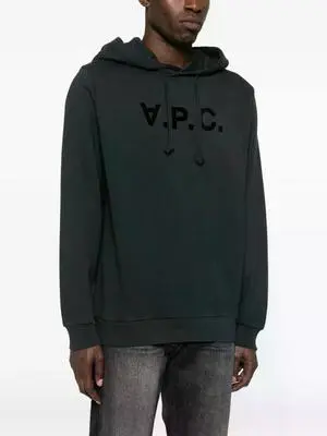 A.p.c. Logo Hoodie - Black