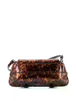 Givenchy Voyou Flap Bag Printed Patent Shoulder Bag