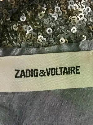 Zadig&Voltaire Sequinned Straight Skirt With Rear Slit