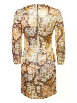 See By Chloé Jacquard Long Sleeve Mini Dress