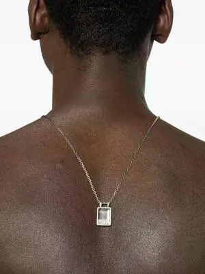 KUNDO 322 Cage Faceted Necklace - Silver