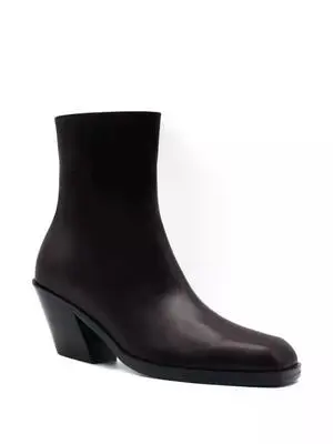 GIABORGHINI Tayl Block-heel Ankle Boots - Brown