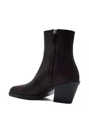 GIABORGHINI Tayl Block-heel Ankle Boots - Brown