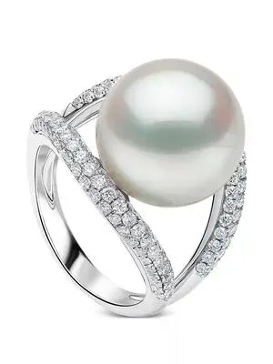 Yoko London Duchess South Sea Pearl And Diamond Pavé Ring