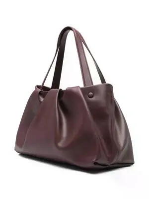 THEMOIRE Athena Gathered Tote Bag - Red