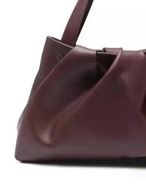 THEMOIRE Athena Gathered Tote Bag - Red
