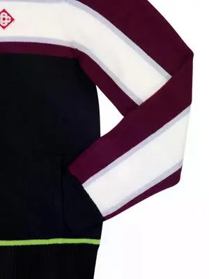 Casablanca Striped Appliqué Jacket