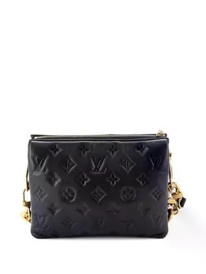LOUIS VUITTON Coussin Bag Monogram Embossed Lambskin Bb Crossbody Bag - Black