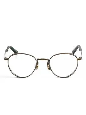 Matsuda Round Metal Glasses - Brown