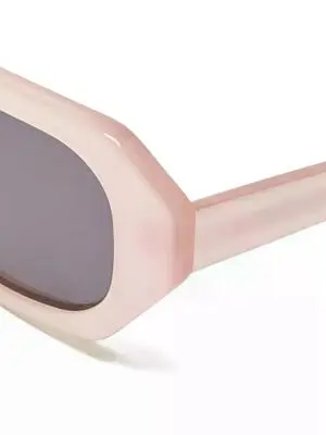 Le Specs Sculpted Frame Sunglasses