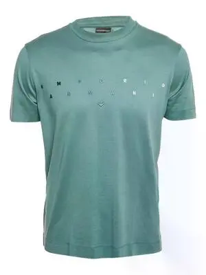 Emporio Armani Logo-embroidery Jersey T-shirt