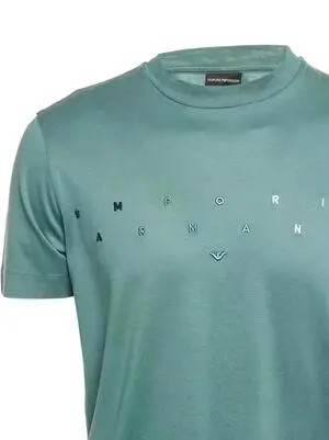 Emporio Armani Logo-embroidery Jersey T-shirt