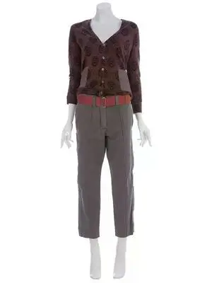 Undercover Wool Cardigan With Intricate Pattern