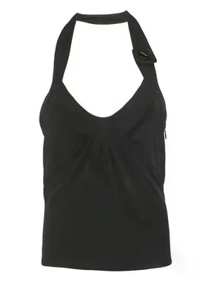 Versace Halter Neck Jersey Top