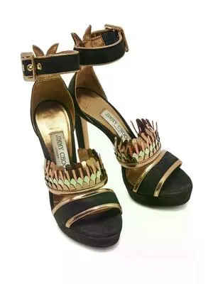 JIMMY CHOO Kathleen Ankle-strap Sandals - Black