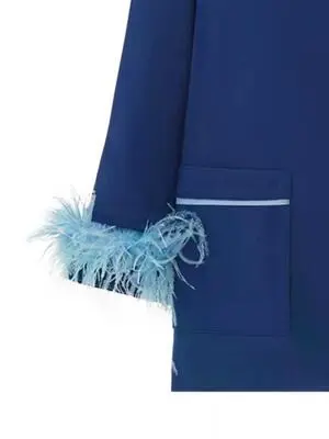 Sleeper Detachable-feather Pajama Set Blue