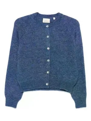 DÔEN Petra Puff-sleeves Cardigan - Blue