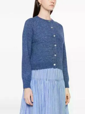 DÔEN Petra Puff-sleeves Cardigan - Blue