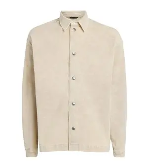 7 For All Mankind Cotton-blend Corduroy Shirt - Beige