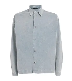 7 For All Mankind Cotton-blend Corduroy Shirt - Blue