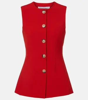 Veronica Beard Jessup Vest - Red