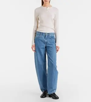 SLVRLAKE Ella Barrel-leg Jeans In Killing Time