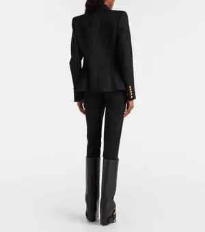 Balmain High-rise Slim Belted Pants