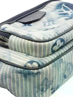 LOUIS VUITTON Striped Watercolour-pattern Mini Belt Bag - Blue