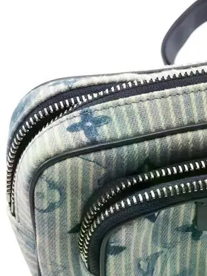 LOUIS VUITTON Striped Watercolour-pattern Mini Belt Bag - Blue