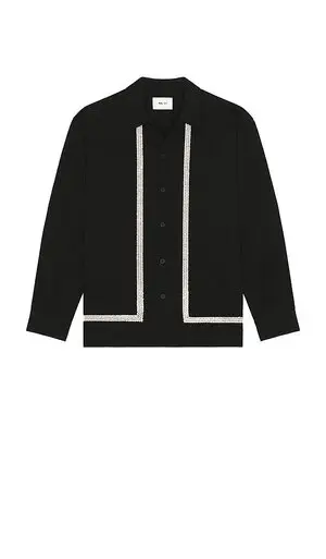 Nn07 Reed Embroidered Button Up Overshirt In . Also