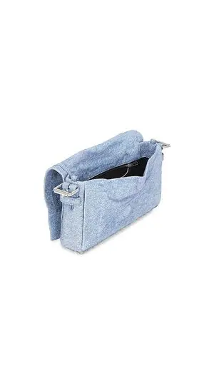 Alexander Wang Ricco Crushed Slim Flap Bag - Blue