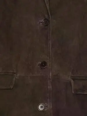 ROTATE BY BIRGER CHRISTENSEN Suede Single-breasted Blazer
