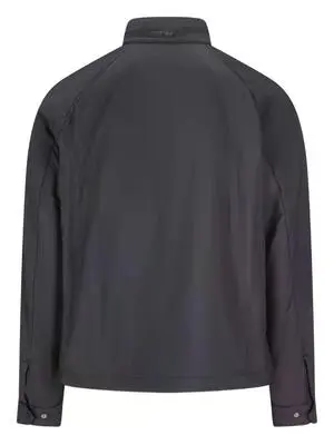 Herno Zip-up Jacket With High Neck And Buttoned Cuffs - Blue