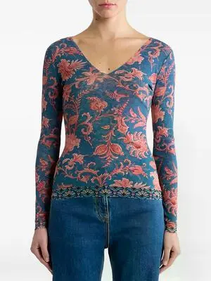 Etro Floral-motif Stretch Sweater