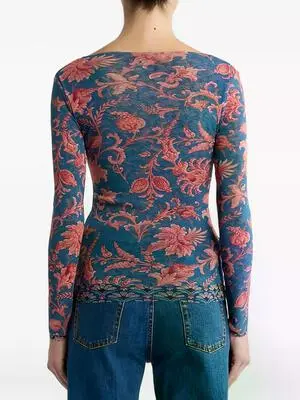 Etro Floral-motif Stretch Sweater