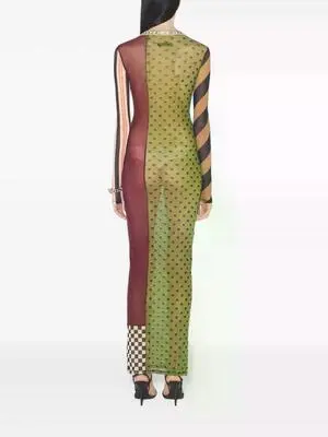 JEAN PAUL GAULTIER Patchwork Printed Maxi Dress
