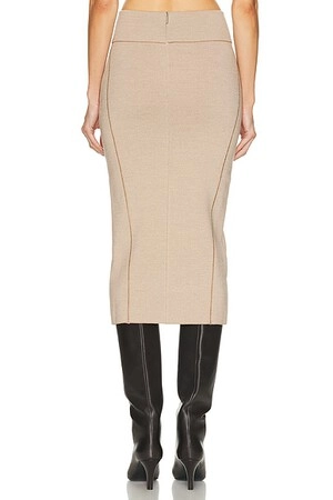 Jacquemus La Jupe Maille Doppio Knit Midi Skirt