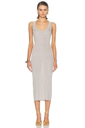 TOM FORD Midi Tank Dress - Silver