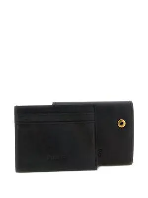 Pinko Saddle Metal Rings Leather Wallet