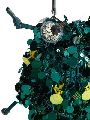 ANYA HINDMARCH Sequin Beetle Tote Bag - Green