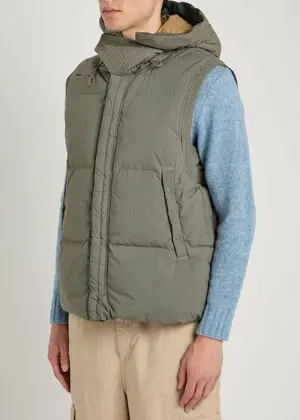 TEN C Padded Hooded Shell Gilet