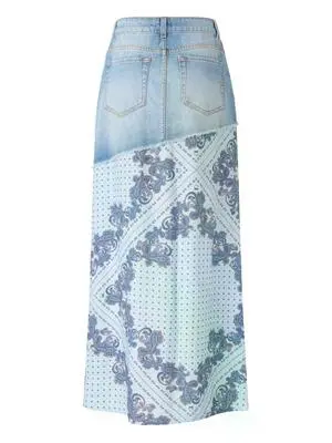 Pinko Paisley Print Midi Skirt