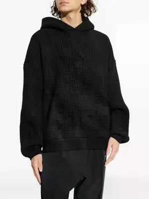 Fear Of God Hooded Waffle Knit Hoodie