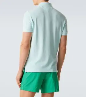 TOM FORD Cotton-blend Terry Polo Shirt - Blue