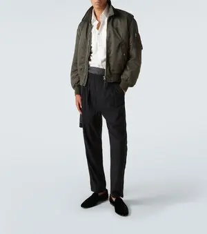 TOM FORD Satin Bomber Jacket