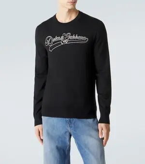 Dolce & Gabbana Virgin Wool Logo Sweater